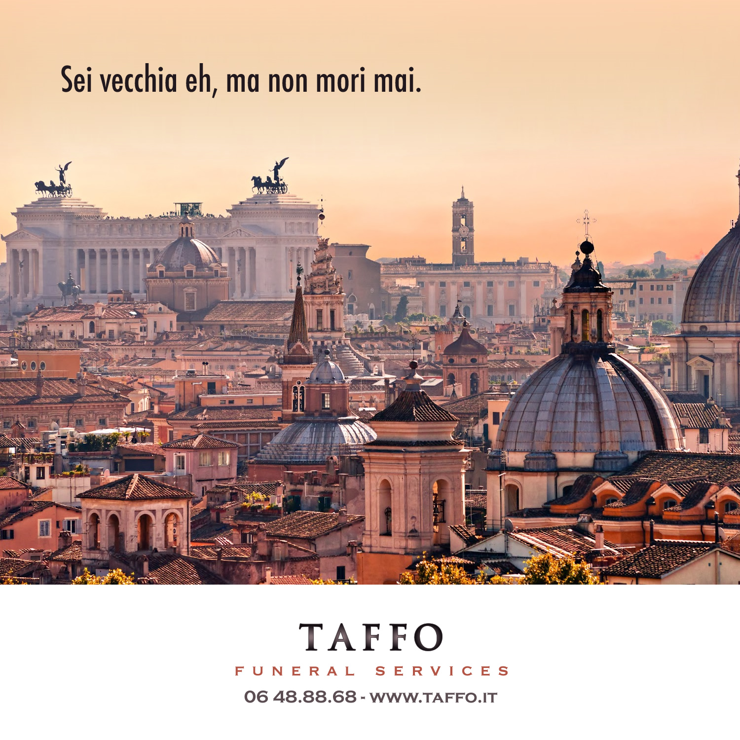 Le immagini Social Media dell'Agenzia Funebre TAFFO
